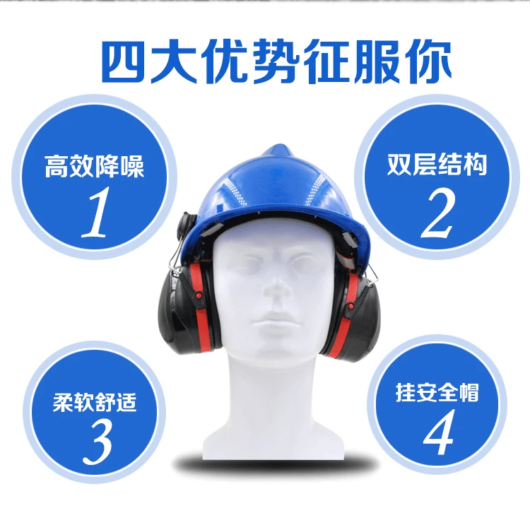 Protections auditives,Casque de sécurité avec réduction du bruit ...