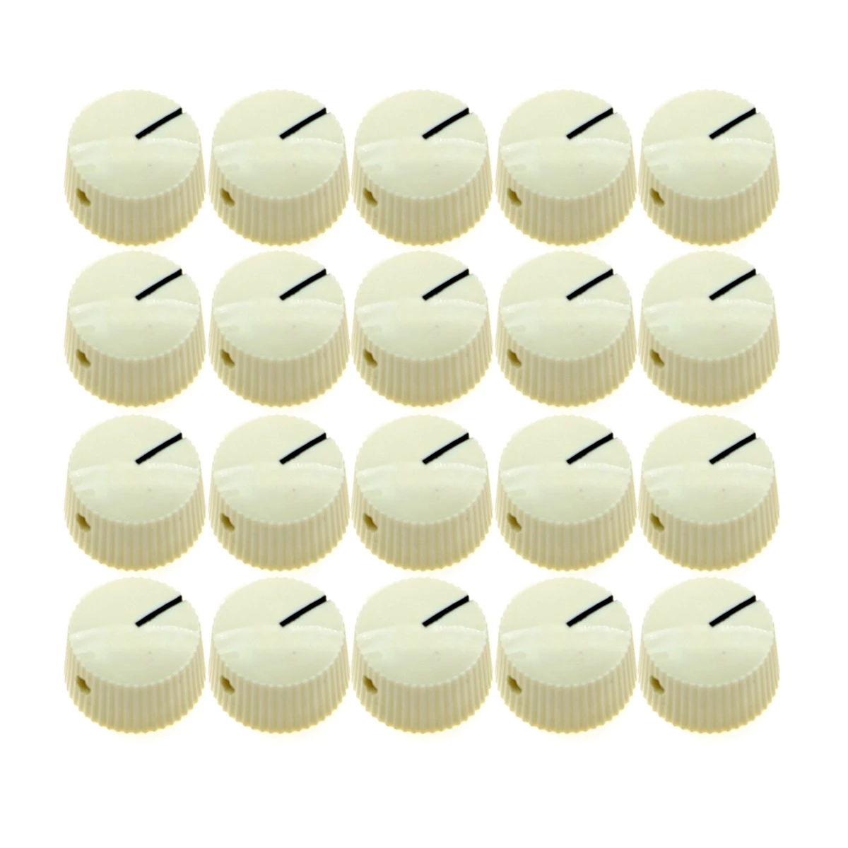 20x Ivory Vintage Style Barrel Guitar AMP Knob Amplifier Knobs for ...