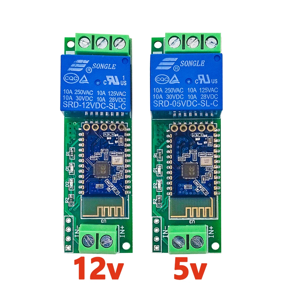 Bluetooth-compatible-Relay-Module-1-Way-Channel-DC-5V-12V-Internet ...