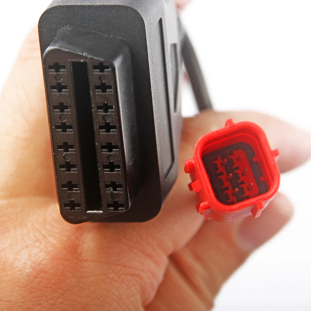 6 To 16 Pin Motorcycle Obd Adaptors Obd2 Diagnostic Cable Extension ...