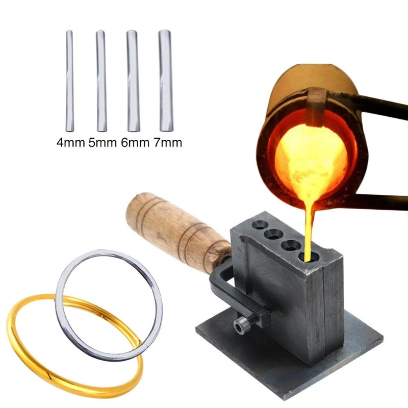 Gold-Silver-Casting-Melting-Graphite-Ingot-Mold-Reversible-Refining ...