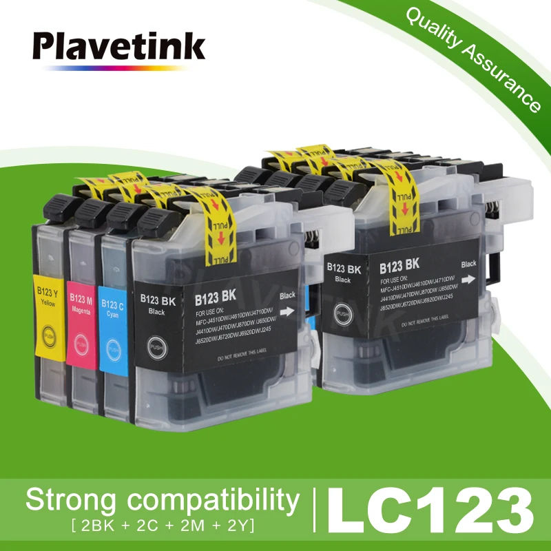 Plavetink-2-Set-LC123XL-Printer-Ink-Cartridge-For-Brother-LC-123-XL ...