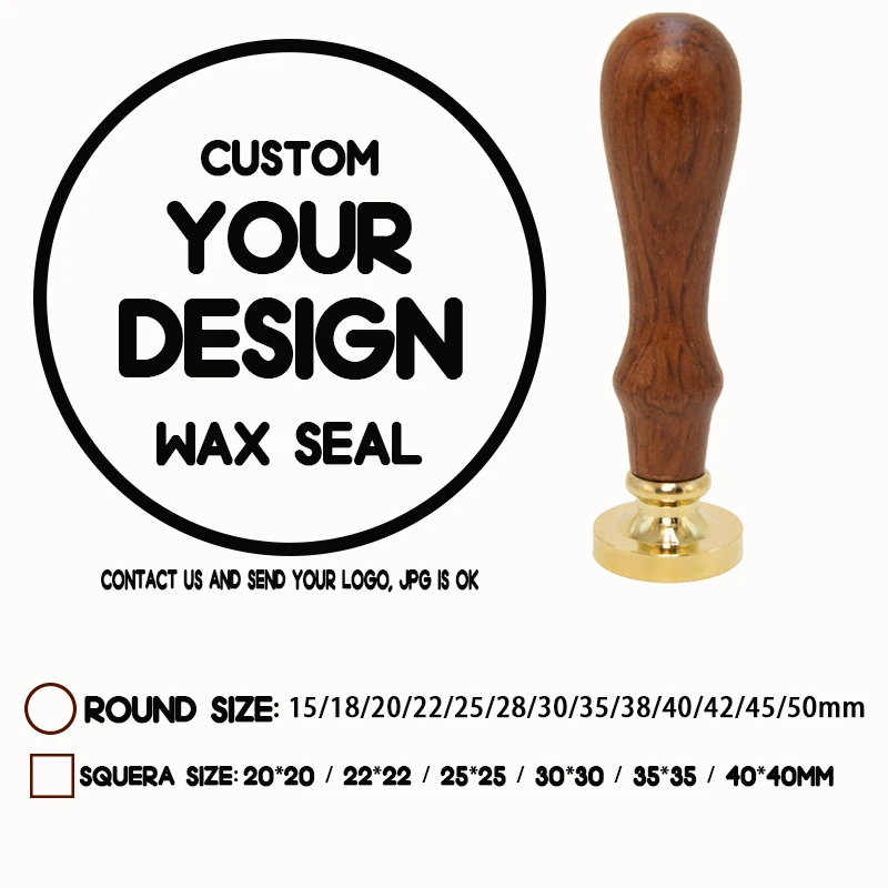 Custom Wax Seal Stamp With Your Own Logo Design Diferent Diy Stamp Head ...