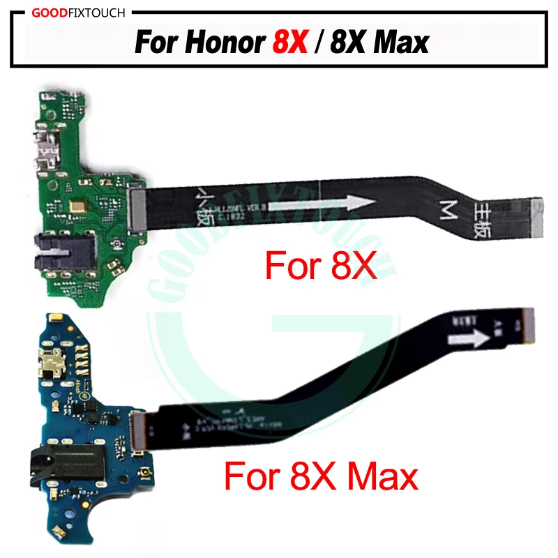 Cargador USB para Honor 8X / 8X Max, puerto de carga con micrófono + conector de auriculares ...