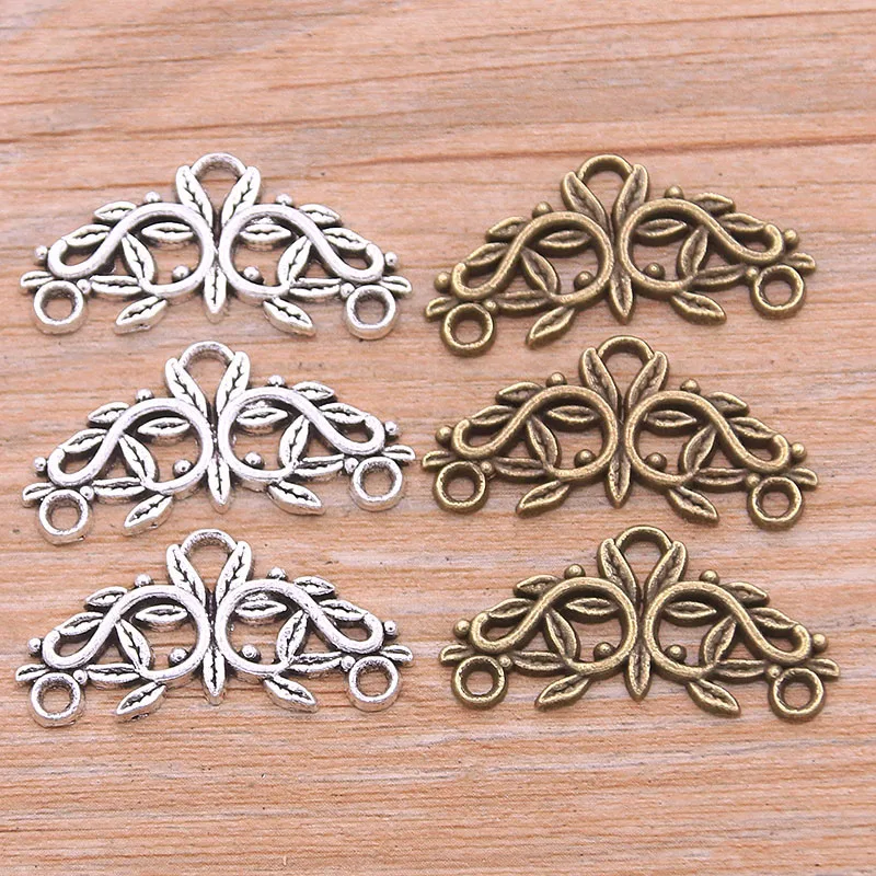 20Pcs-14-28MM-2-Color-Retro-Zinc-Alloy-Hollow-Leaves-Porous-Connectors ...