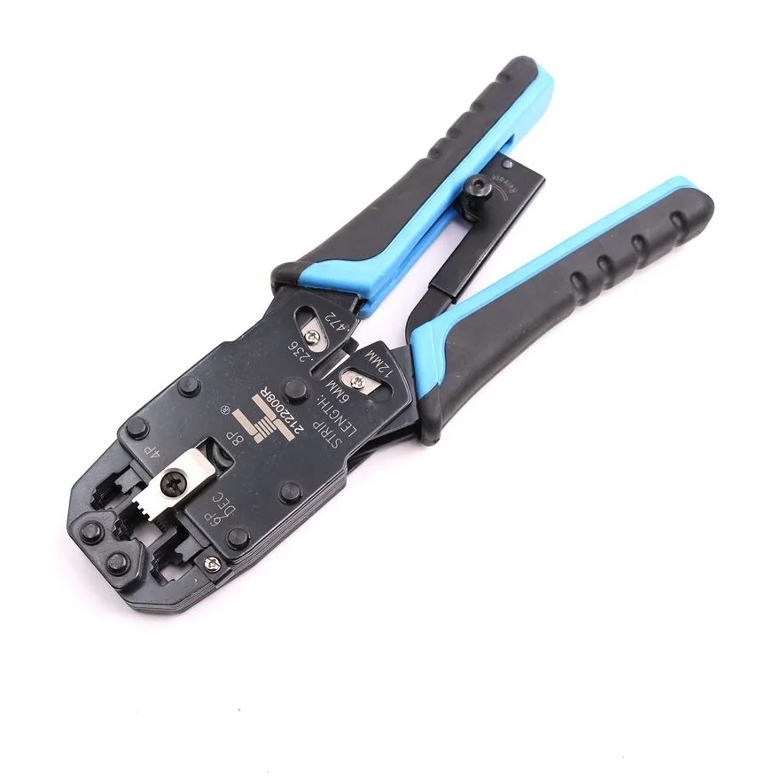 Offset Crimping Tool For RJ12 RJ11 6P6C Plugs Connectors with Left ...