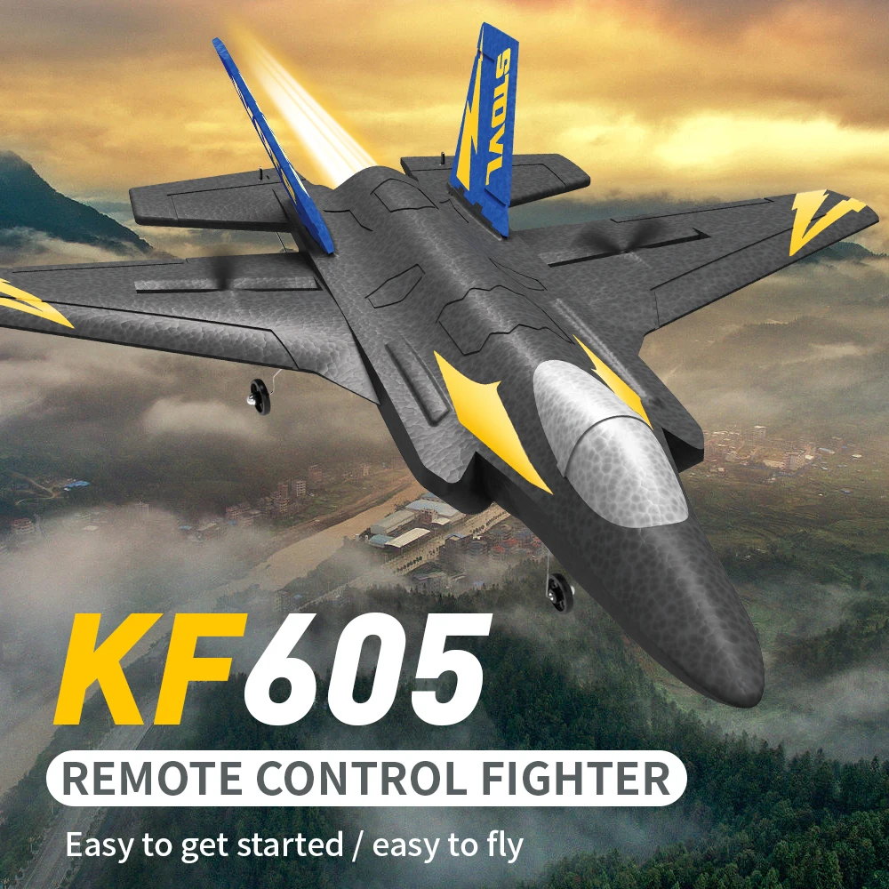 2021 Newest KF605 Remote Airplane Toy Foam Airplane RC 2.4G Control EPP ...