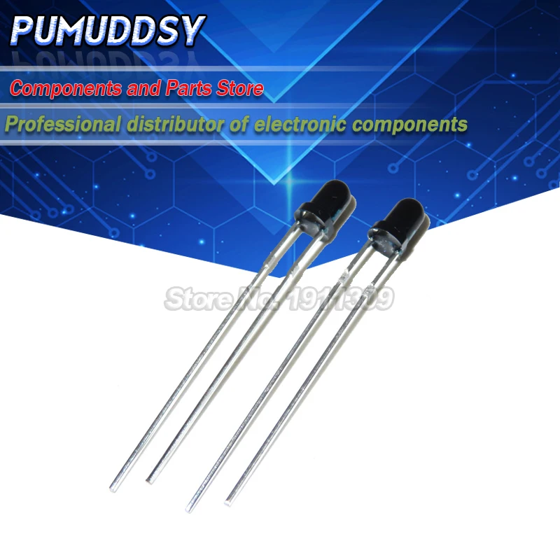 100pcs Led 3mm 940nm Receiving Diode Round Tube Light - Integrated ...