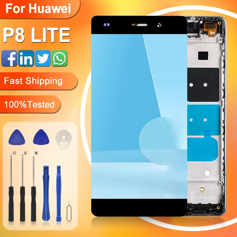 HH P8 Lite Lcd con pantalla táctil de 5,0 pulgadas para Huawei Ascend ...