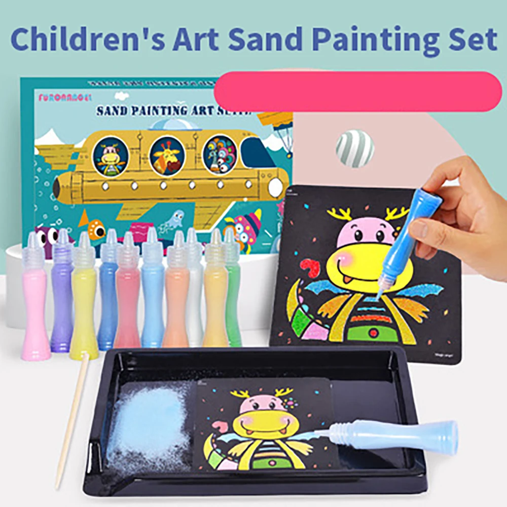 Diy Sand Art Set Kids Toys Montessori Color Drawing Toys For Children ...