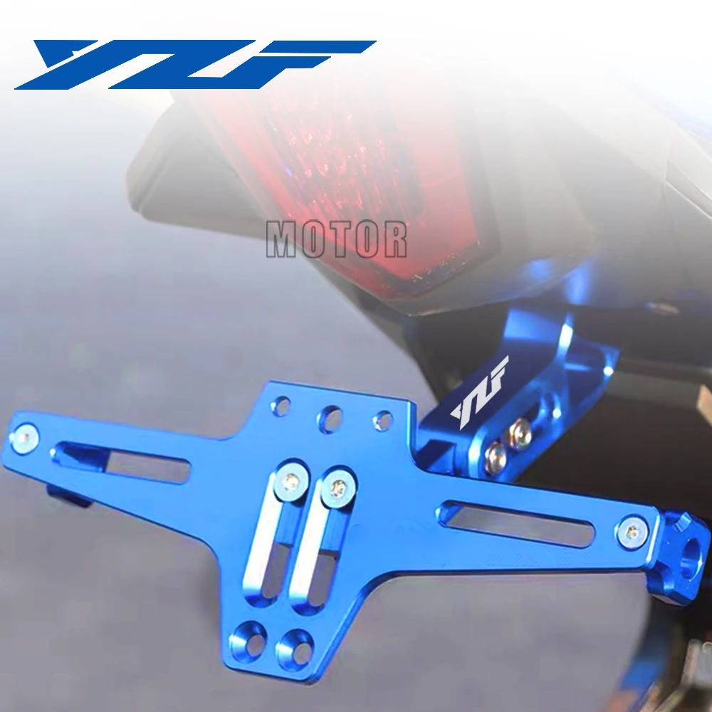 YZF LOGO Motorcycle Adjustable Rear License Plate Mount Holder Light ...