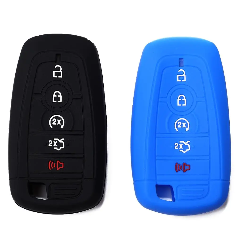 Key Fob Silicone TPU Cover Protective Case Fits for Ford F150 Edge ...