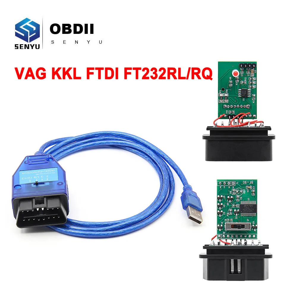 VAG 409 KKL FIATECUSCAN FTDI FT232RL/RQ OBD 2 OBD2 Car Diagnostic ...