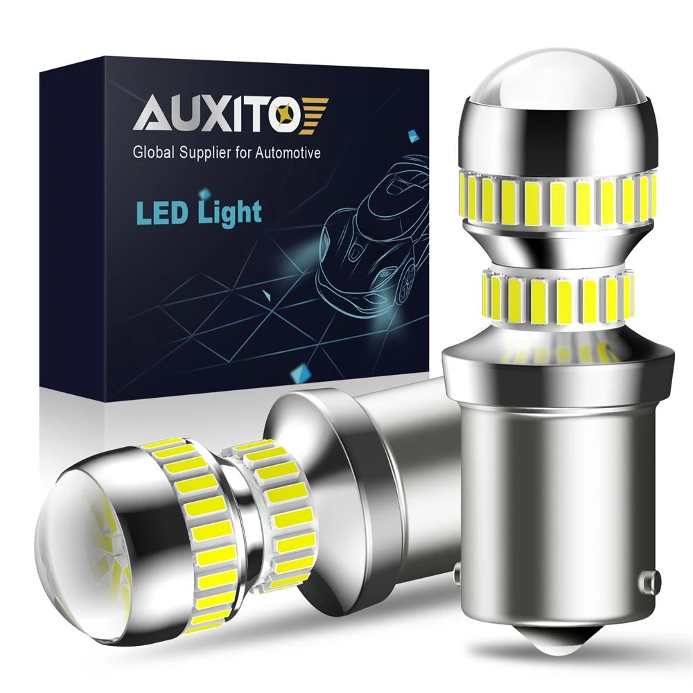 Auxito Ba15s P21w 1156 7506 Led Bulbs 4014 Smd Led Bulb Car Brake ...