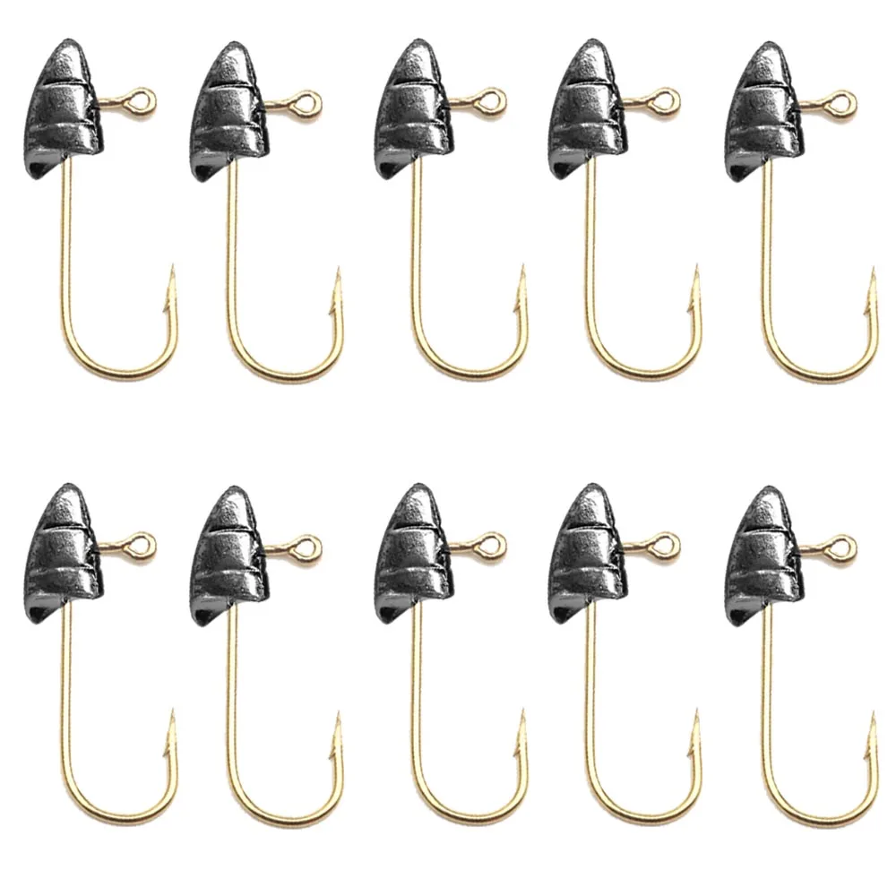 10pcs/lot Micro Jig Head Fishing Hook 1.4g-5g Ice Fishing Hook Mini ...