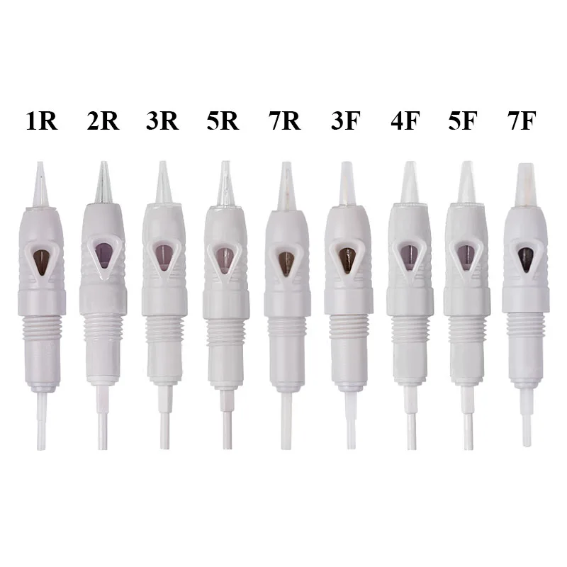 Cartucho de maquillaje permanente de 8mm, agujas de microhoja 1RL/2RL ...