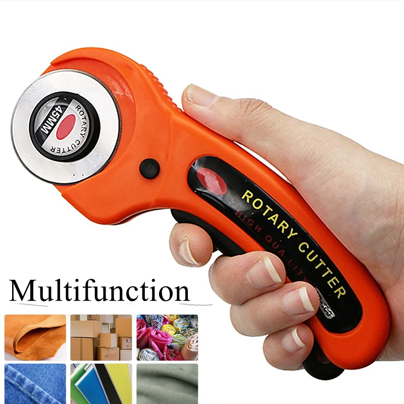 45mm Patchwork Roller Wheel Knife Cloth Cutting Knife Leather Paper ...