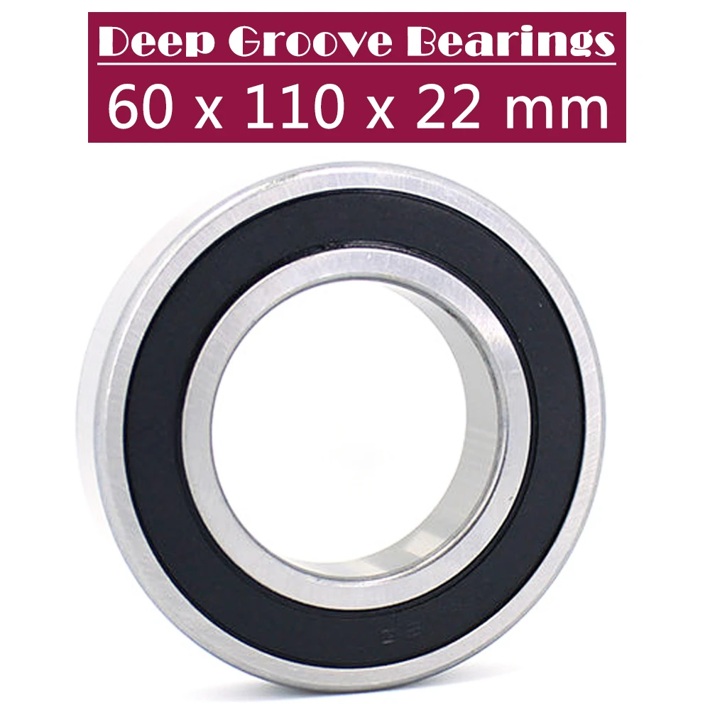 6212rs Bearing ( 1 Pc ) 60*110*22 Mm Deep Groove 6212-2rs Ball Bearings ...