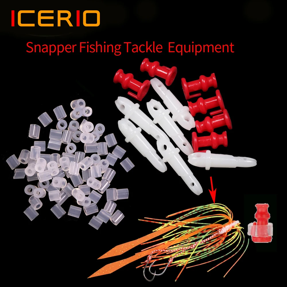 ICERIO-50PCS-ABS-Plastic-Saltwater-Fishing-Tackle-Snapper-Slide-Parts ...