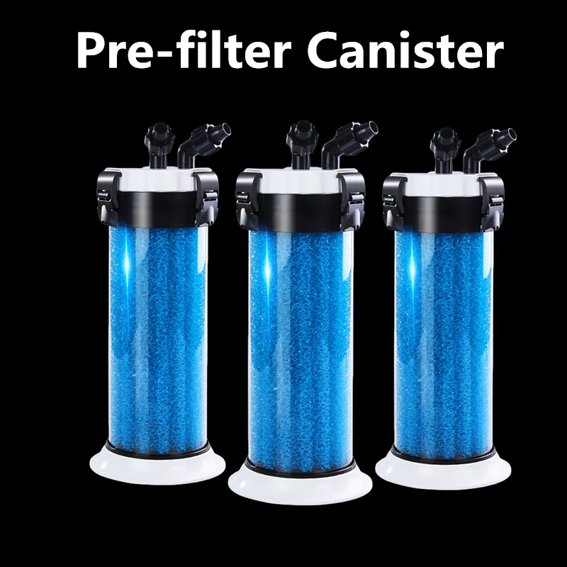 Recipiente de filtro de esponja externo para acuario, prefiltro para ...