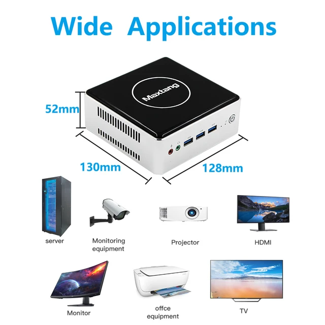 Cheapest Mini PC AMD Ryzen 3020E Gaming Computer, Dual DDR4 HDMI USB-C ...