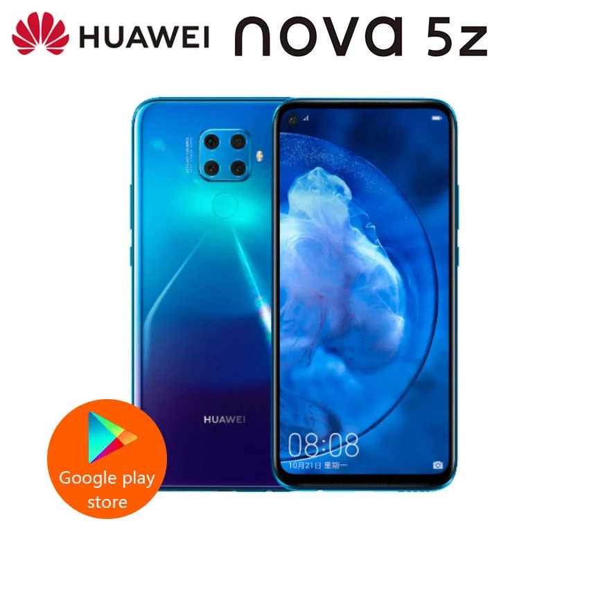 Новинка, смартфон huawei Nova 5Z, четырехъядерный, камера 32 МП, фронтальная камера, мобильный ...