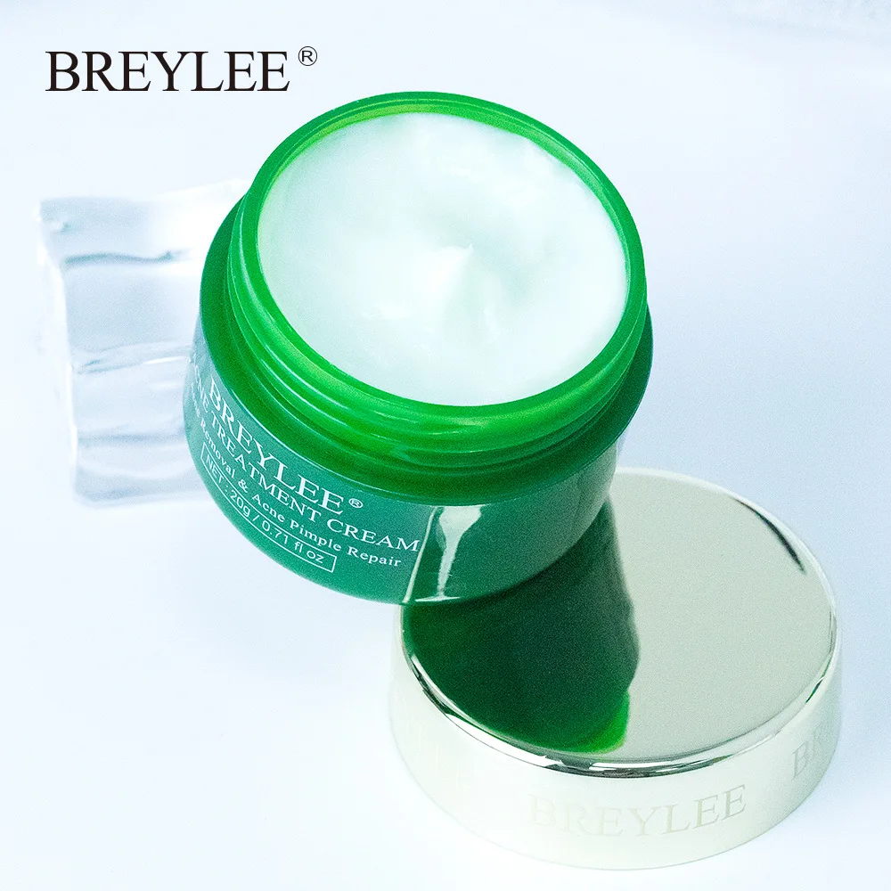 BREYLEE Tea Tree Acne Treatment Cream Anti Acne Face Cream Acne Mark ...