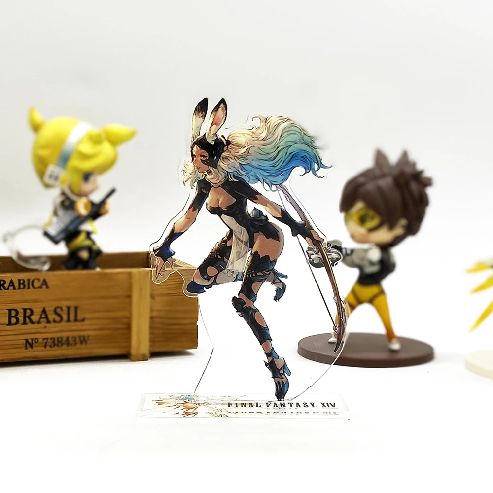 FF14 Lalafell Fran acrylic stand figure model plate holder cake topper ...