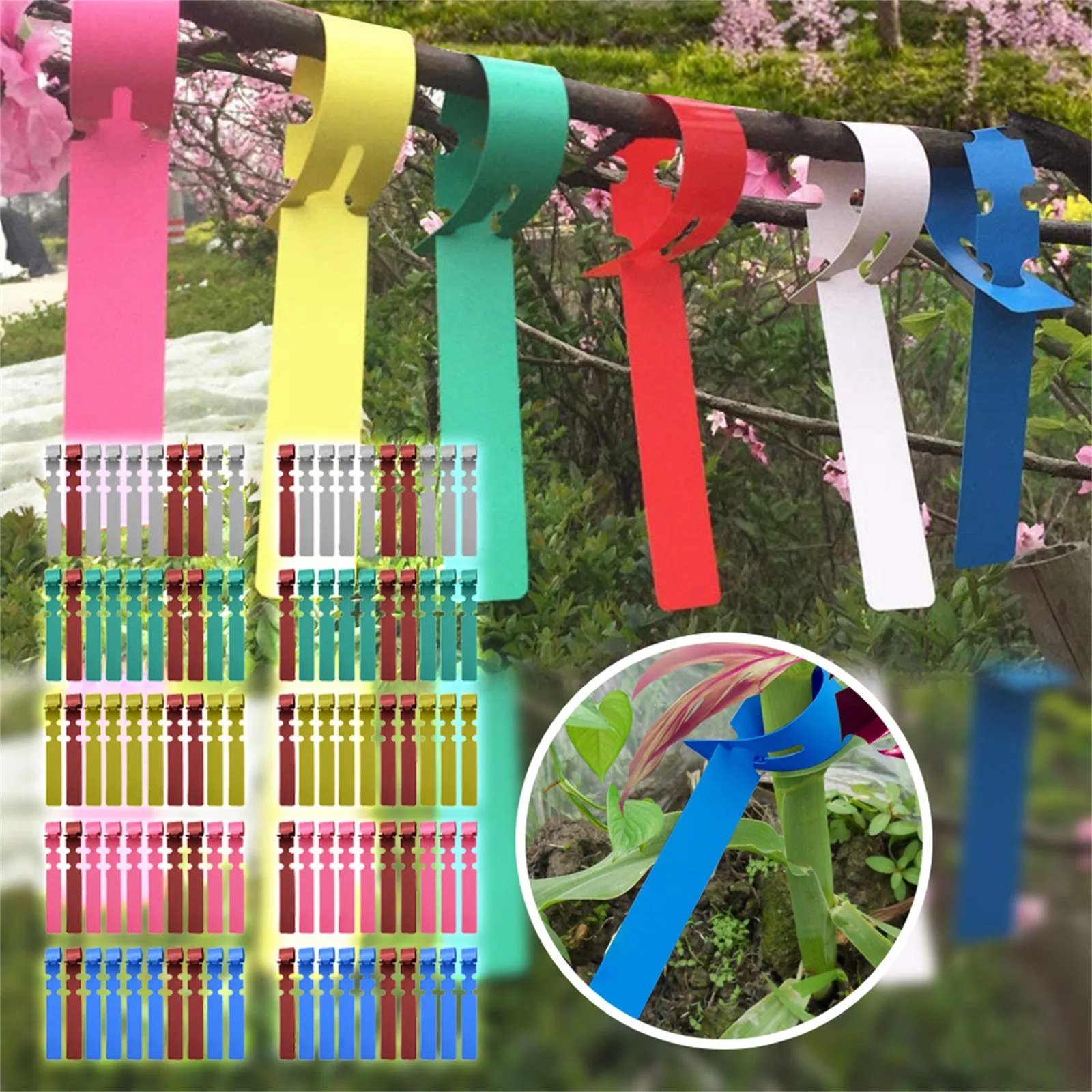 200pc Plant Tags Garden Nursery Label Hanging Tree Markers Seedling ...