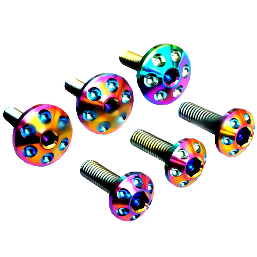 Titanium Bolt for Motorcycle Car Modification M5 M6 M8 x12 25mm DIY Ti ...