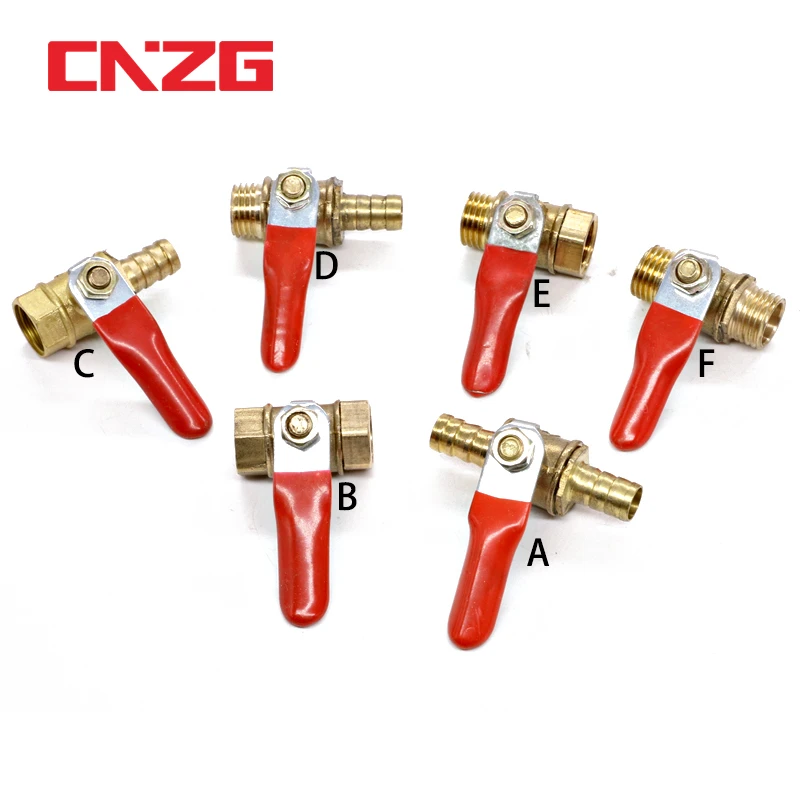 Brass Water Oil Air Gas Fuel Line Shutoff Ball Valve Pipe Fittings ...