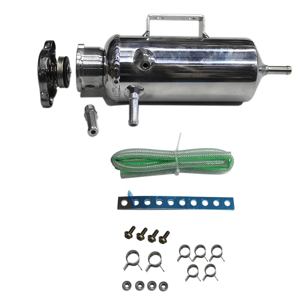 Racing Universal Radiator Alloy Coolant Swirl Pot Breather Air ...