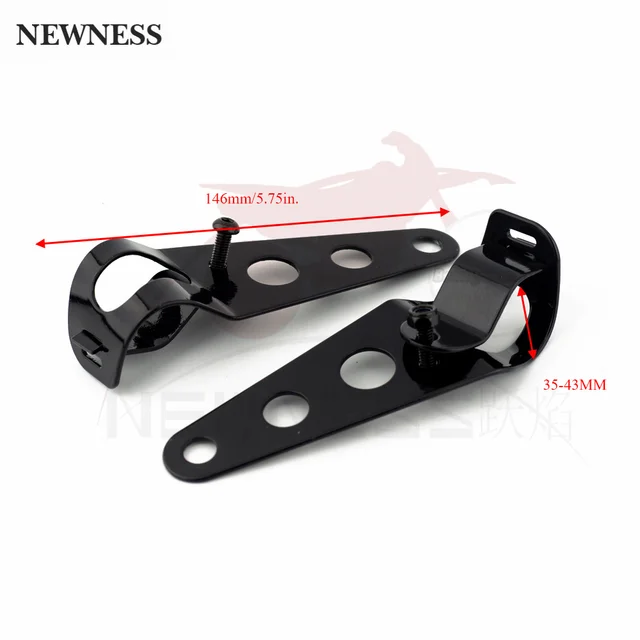 Motorcycle 7" Headlights H4 Halogen High/Low Beam Bulb Head Light Lamp ...