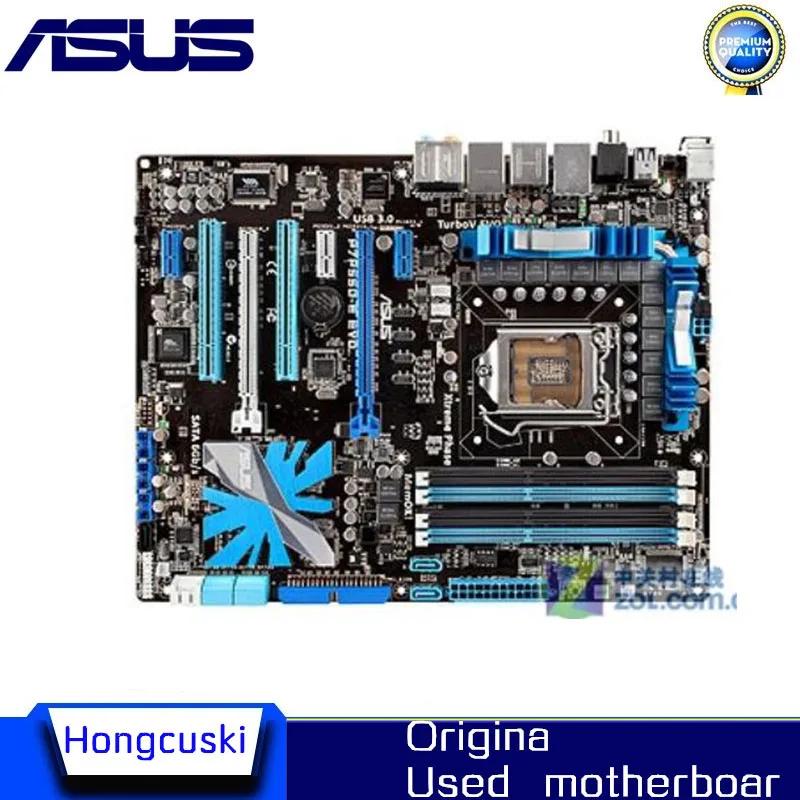 Placa base de escritorio para Asus P7P55D E EVO, P55, Socket LGA 1156, i3, i5, i7, DDR3, 16G ...