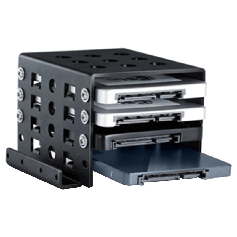 Hard disk rack Aluminium Alloy Hard drive Bay 4-Layer for 2.5-Inch HDD ...