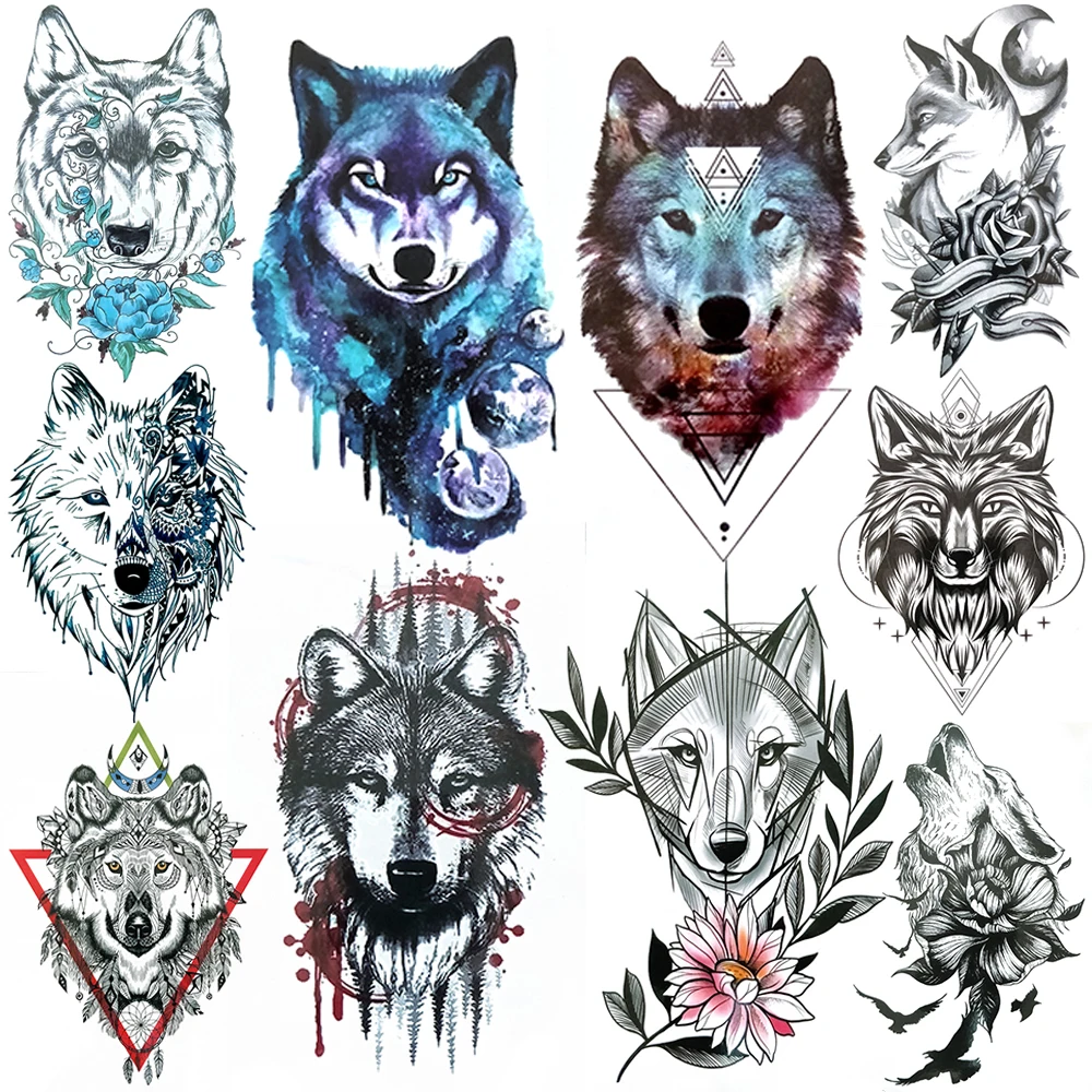 Wolf Dreamcatcher Tattoo Designs