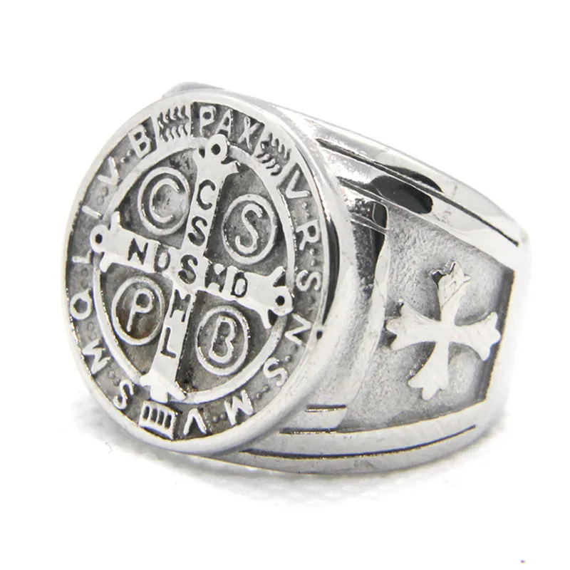 Support Dropship Newest Size 7-13 Church Saint Ring 316L Stainless ...