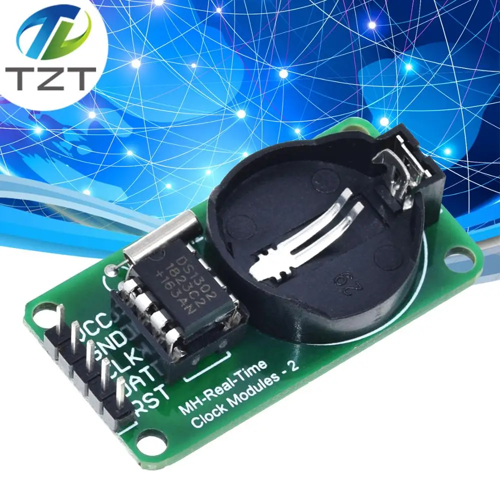 Tzt New Arrival Rtc Ds1302 Real Time Clock Module For Avr Arm Pic Smd ...