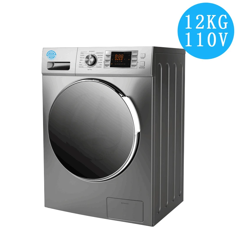 110V washing machine ship custom drum 12KG washing machine front ...
