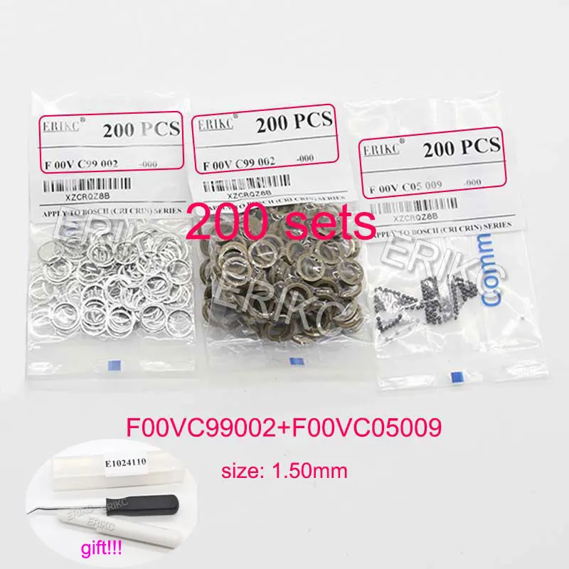 Erikc Repair Kit Gasket F00vc99002 1.34mm Steel Ball F00vc05001 1.5mm ...