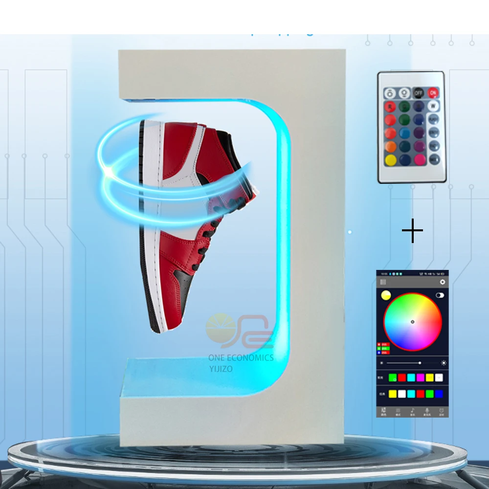 Magnetic Levitation Floating Shoe 360 Degree Rotation Display Stand ...