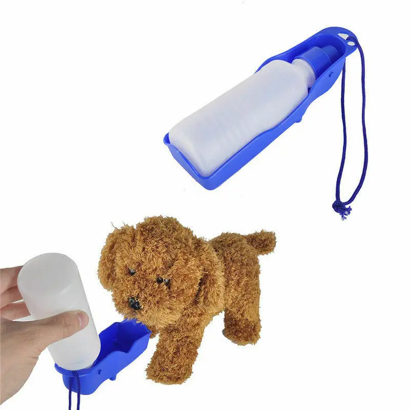250/500ml Dog Water Bottle Pet Folding Drinker Dog Cat Outdoor Portable ...