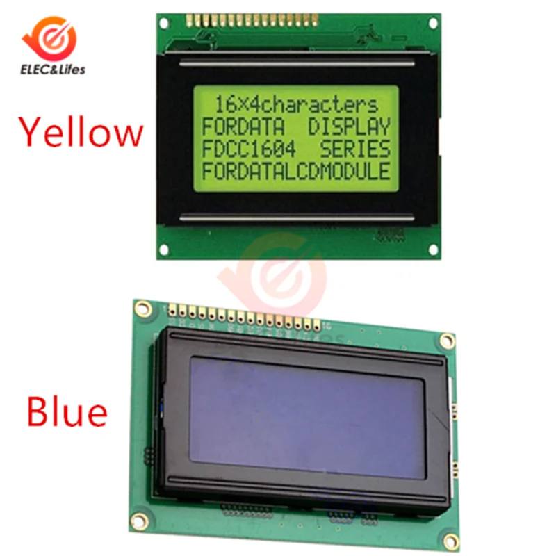 1604 16x4 Character Lcd Module 16*4 Lcd Display Screen With Led Backlight Splc780 Hd44780 ...
