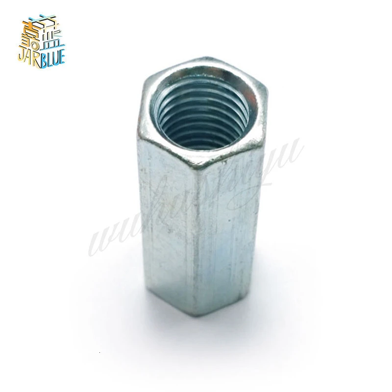 1pcs M8 M10 M12 M14 M16 M18 M20 Rod Coupling Hex Nut steel Galvanized ...