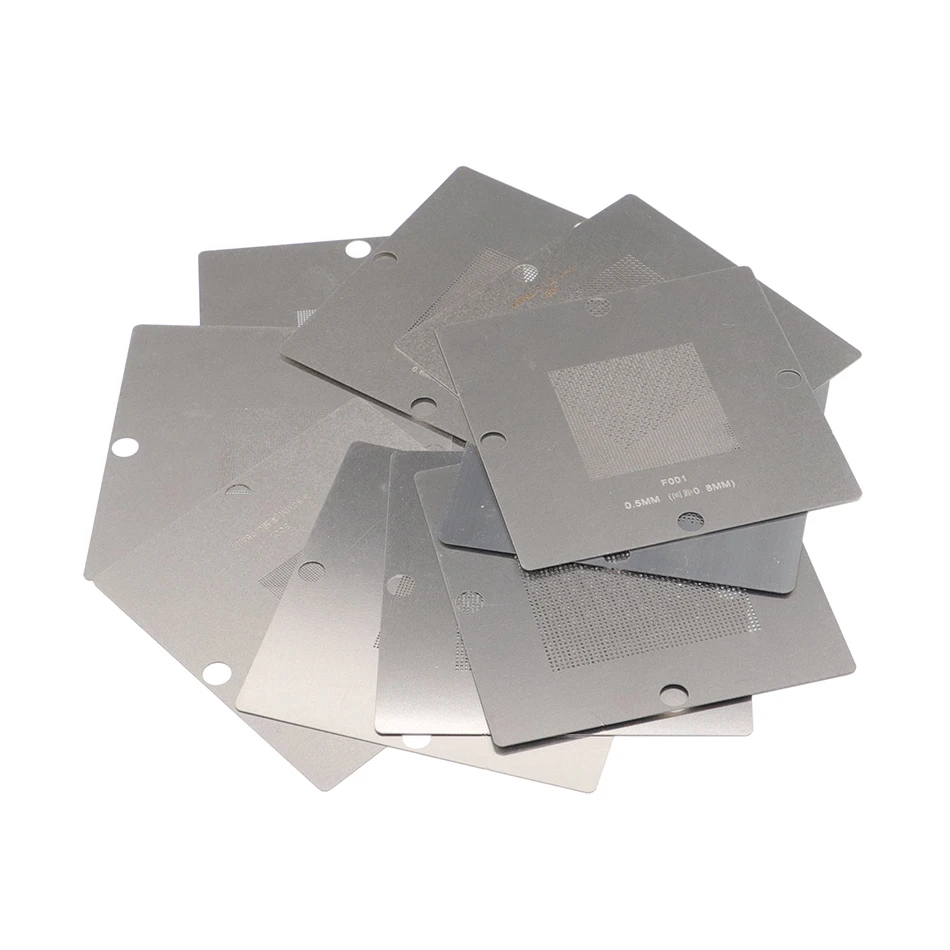 10 stücke Universal 80mm/90mm Bga Stencil Kit BGA Löten Reparatur ...
