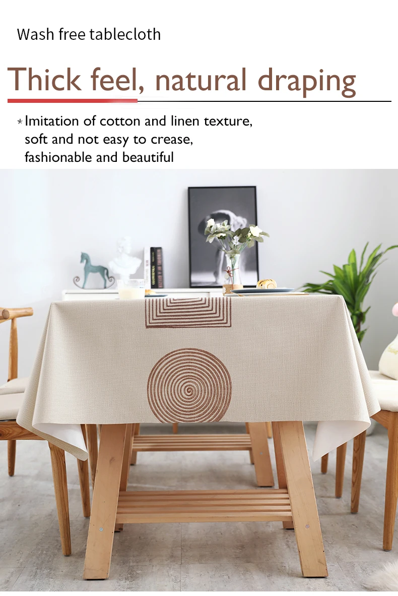 Linge de Table,Nappe en PVC de Style scandinave, décoration de Table en ...