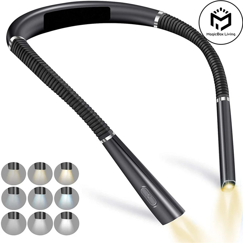 Neck Reading Light Novelty Flexible Neck Lights Handsfree Book Light ...