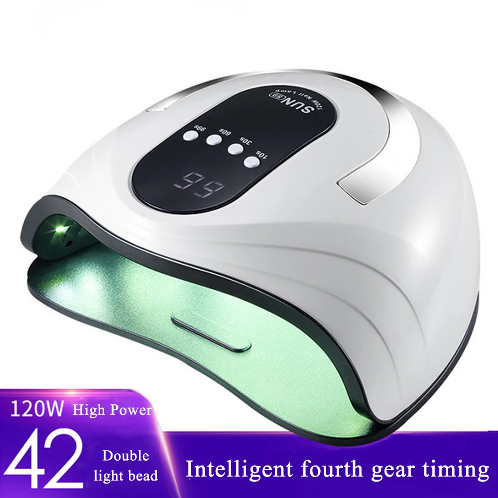 120w High Power Nail Dryer Fast Curing Speed Gel Light Nail Lamp Led Uv ...