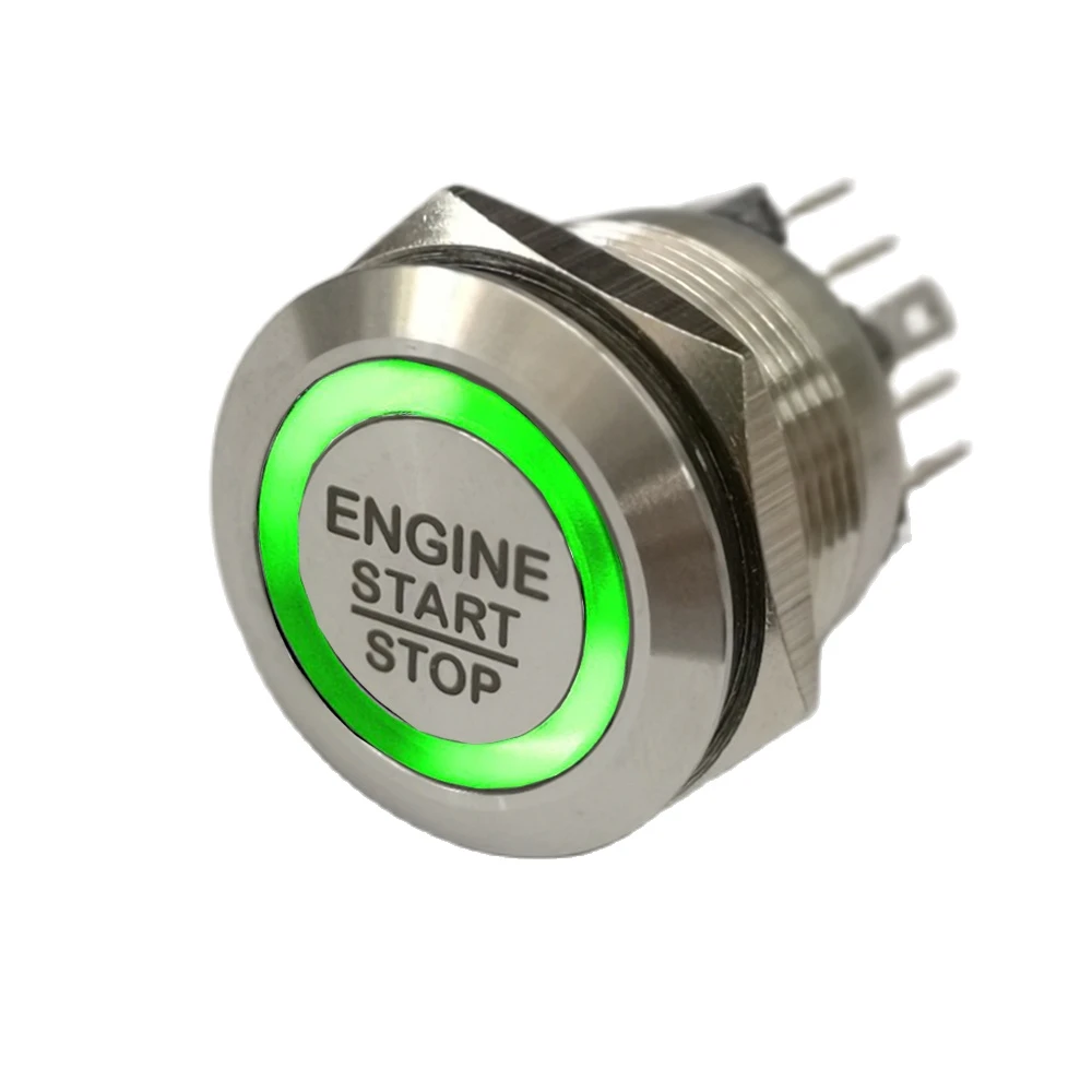 19mm 22mm 25mm 30mm Laser "ENGINE START STOP" Start Engine Button ON ...