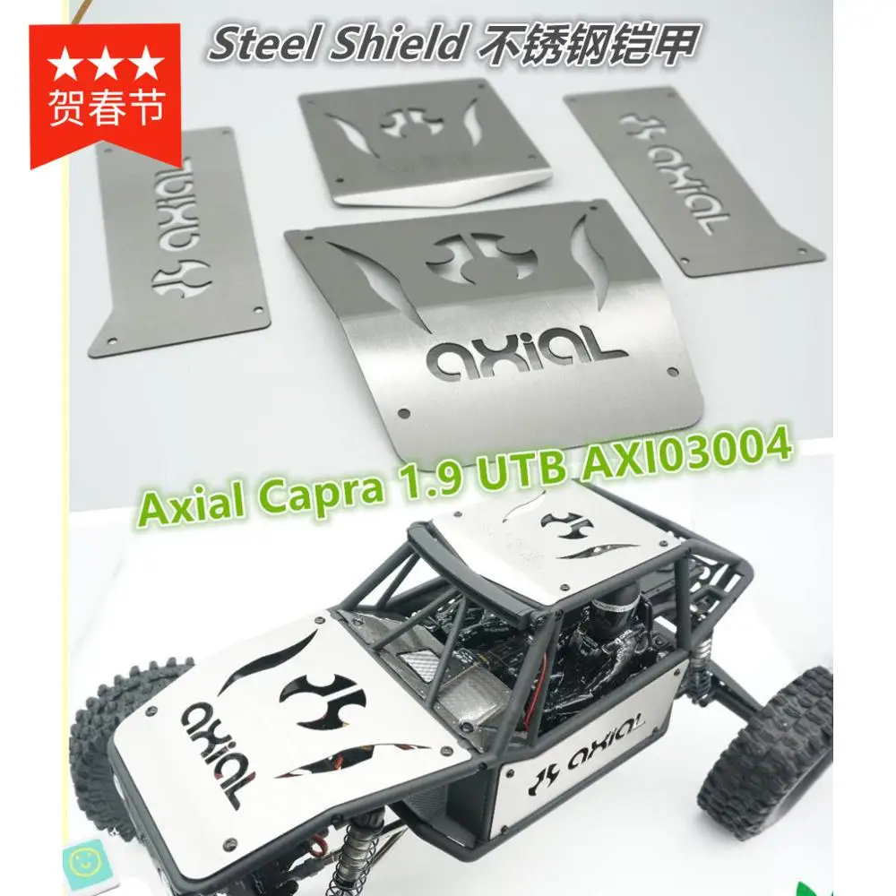 Stainless steel reinforced protective armor for Chassis fits Axial ...